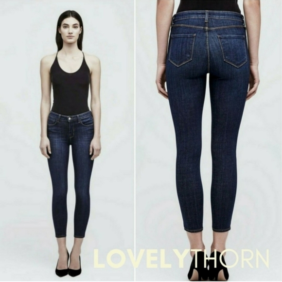 L'AGENCE | Jeans | Lagence Margot Hi Waist Skinny Crop Prime Blue ...